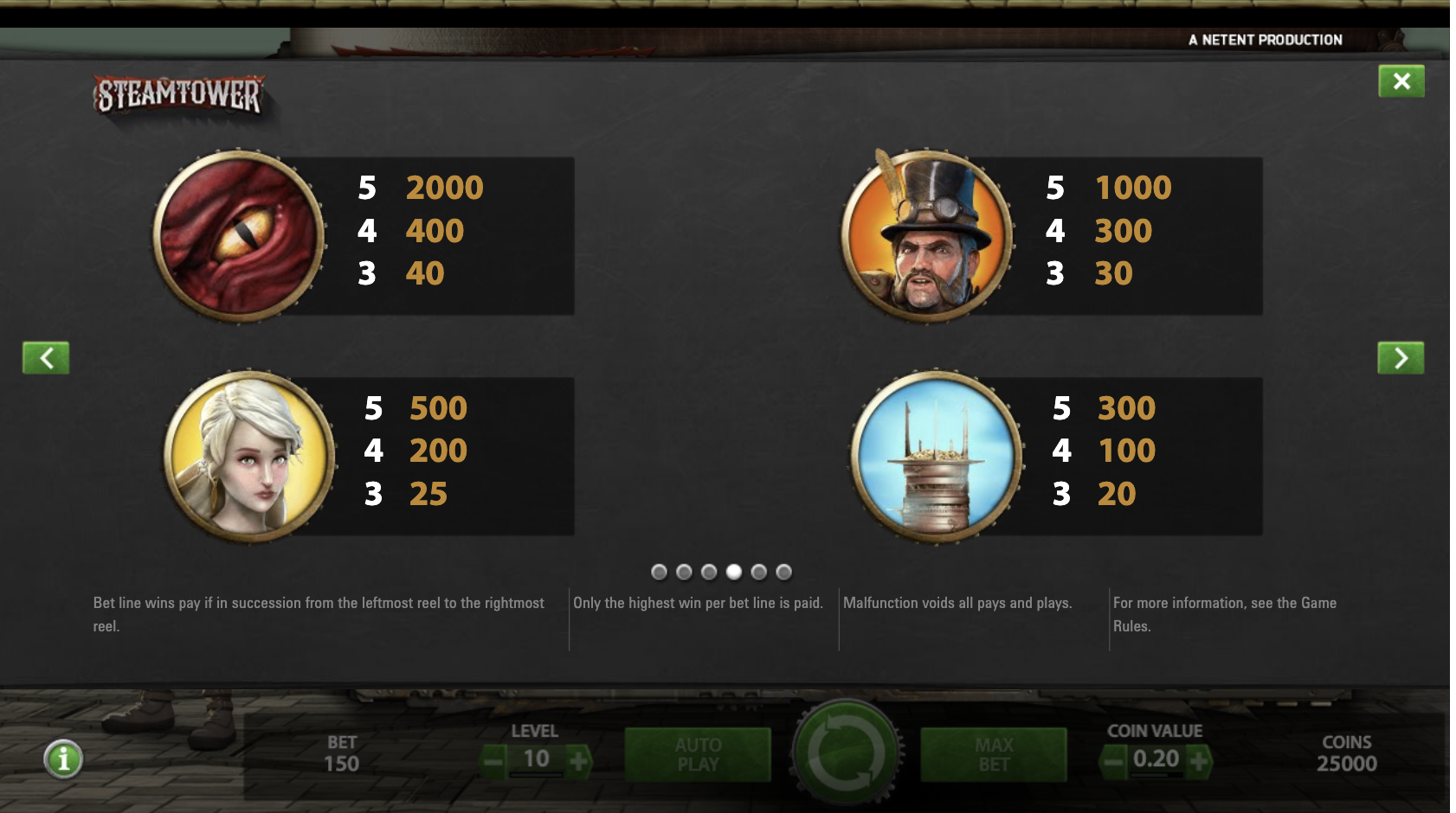 Steam Tower Online Slot By NetEnt: Review & Demo Game